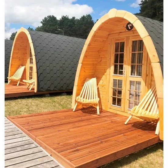 Camping pod 300×600 cm casa de madera de abeto al aire libre CS022 ...