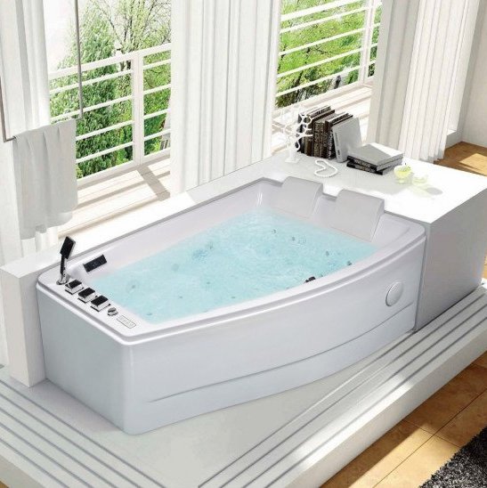 170x120 Corner Jacuzzi, right and left-hand versions - VS057 - Bagno Italia