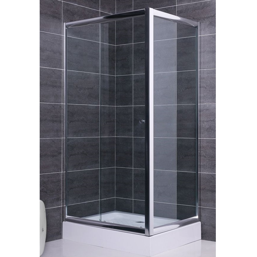 3 sided shower cabin with sliding door and 8mm transparent glass BOX056