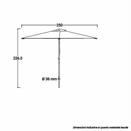 Parasol available in 3 sizes circular square or rectangular ecru canvas ...