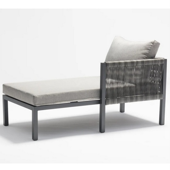 Cherry outdoor furniture with double bench sofa and square coffee table ...