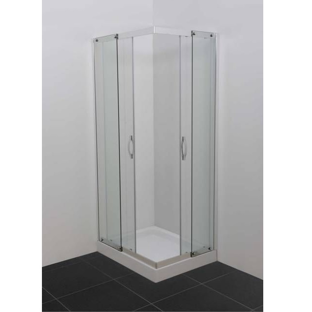 3 sided shower cabin with sliding door and 8mm transparent glass BOX056